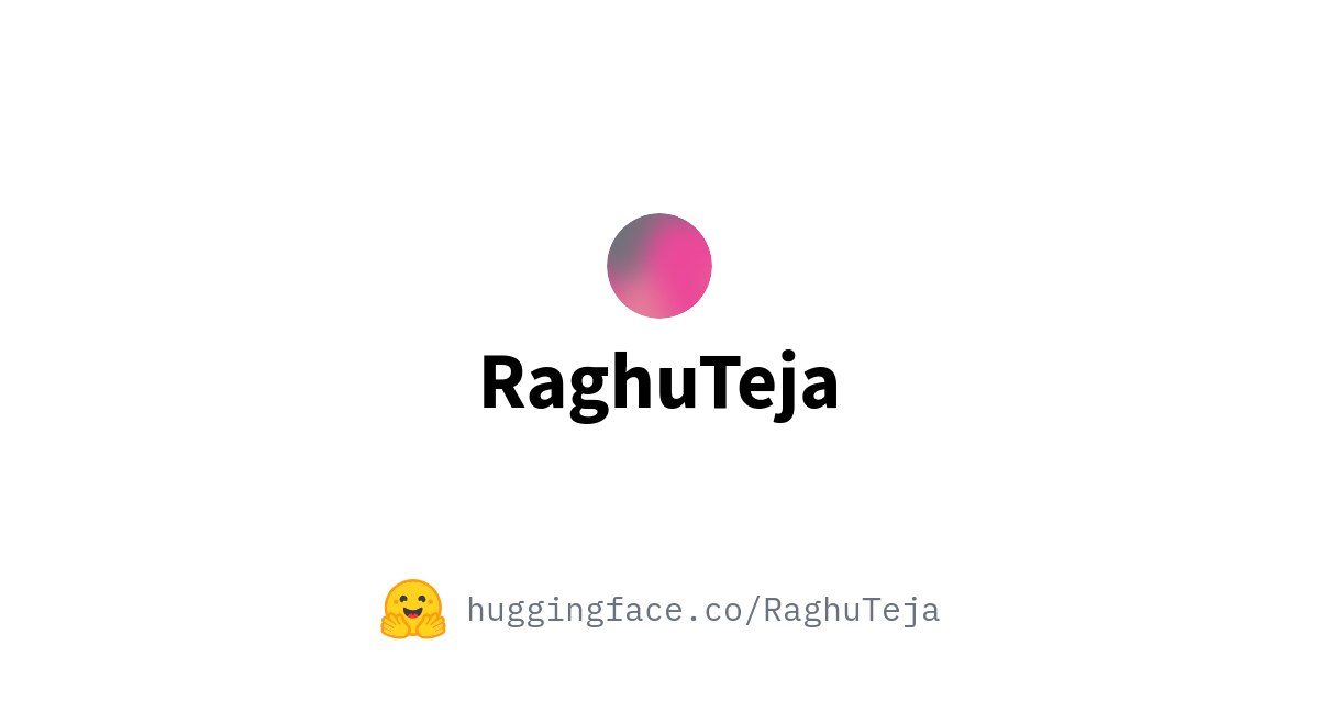 RaghuTeja (SAI KRISHNA RAGHU TEJA MANCHALA) RaghuTeja (SAI KRISHNA RAGHU TEJA MANCHALA)