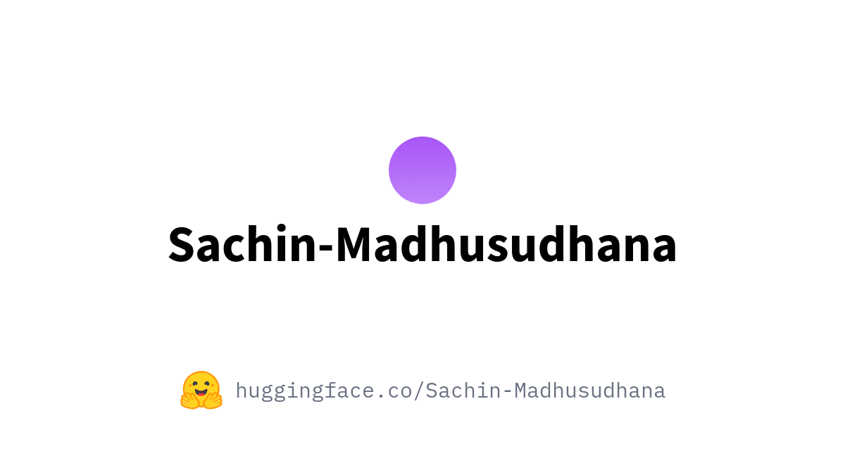Sachin Madhusudhana Sachin Madhusudhana