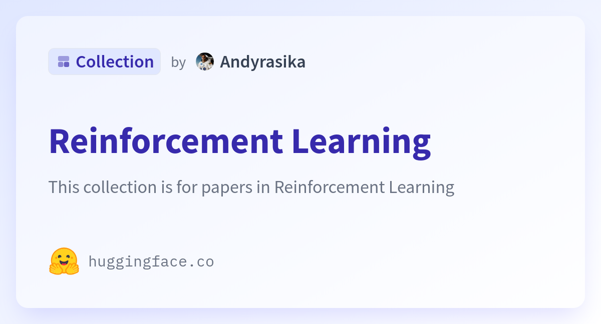 Reinforcement Learning - a Andyrasika Collection Reinforcement Learning - a Andyrasika Collection
