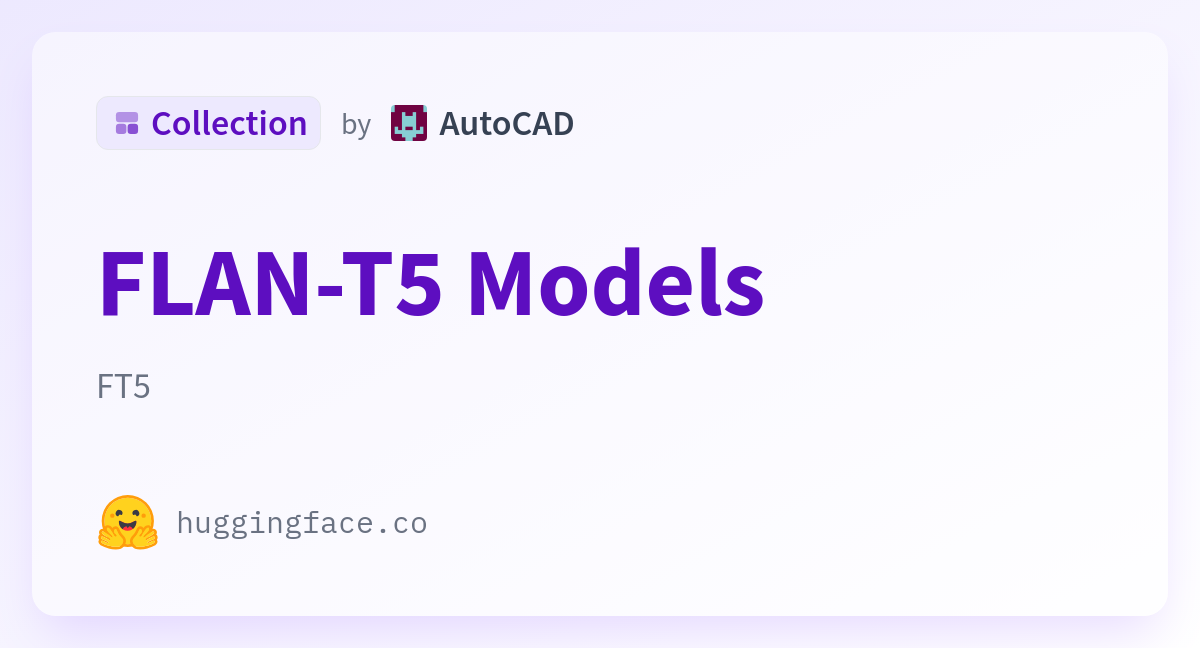 Flan T5 Models A Autocad Collection