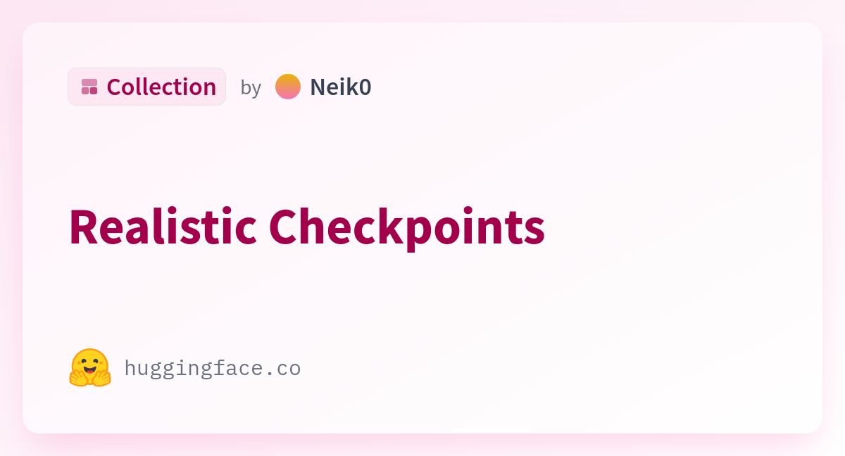 Realistic Checkpoints - a Neik0 Collection Realistic Checkpoints - a Neik0 Collection