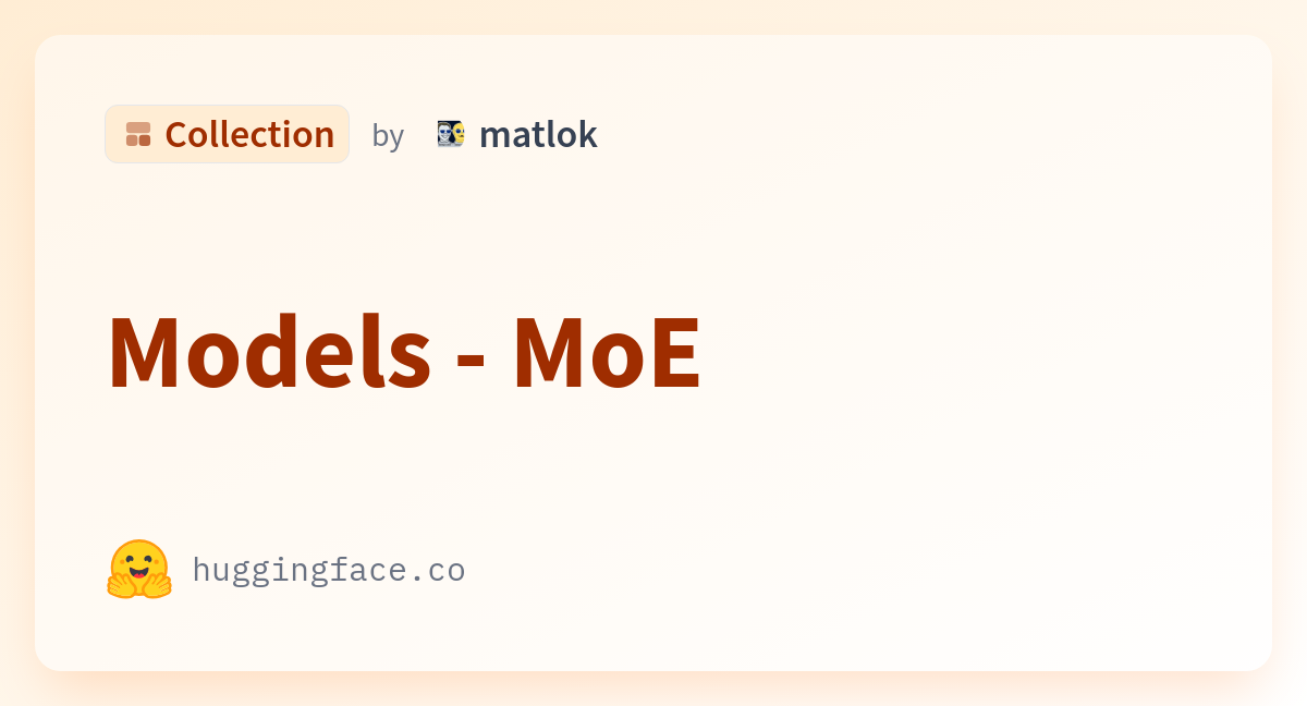 Models Moe A Matlok Collection