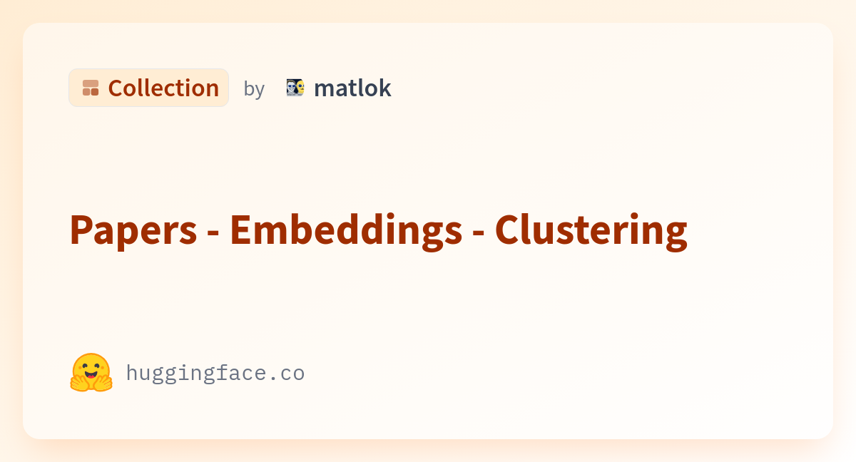 Papers Embeddings Clustering A Matlok Collection