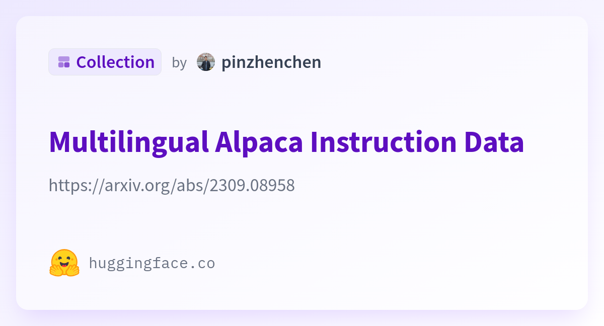 Multilingual Alpaca Instruction Dataset - a pinzhenchen Collection Multilingual Alpaca Instruction Dataset - a pinzhenchen Collection