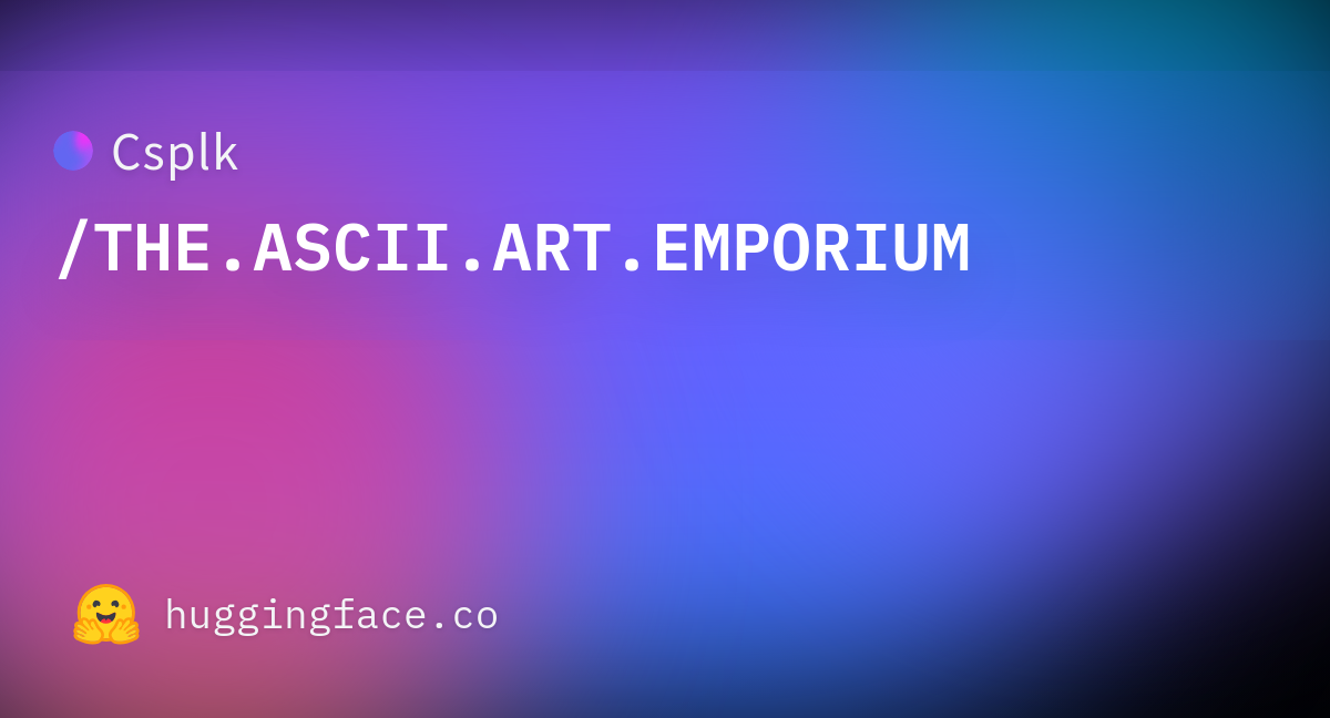 Csplktheasciiartemporium At Main