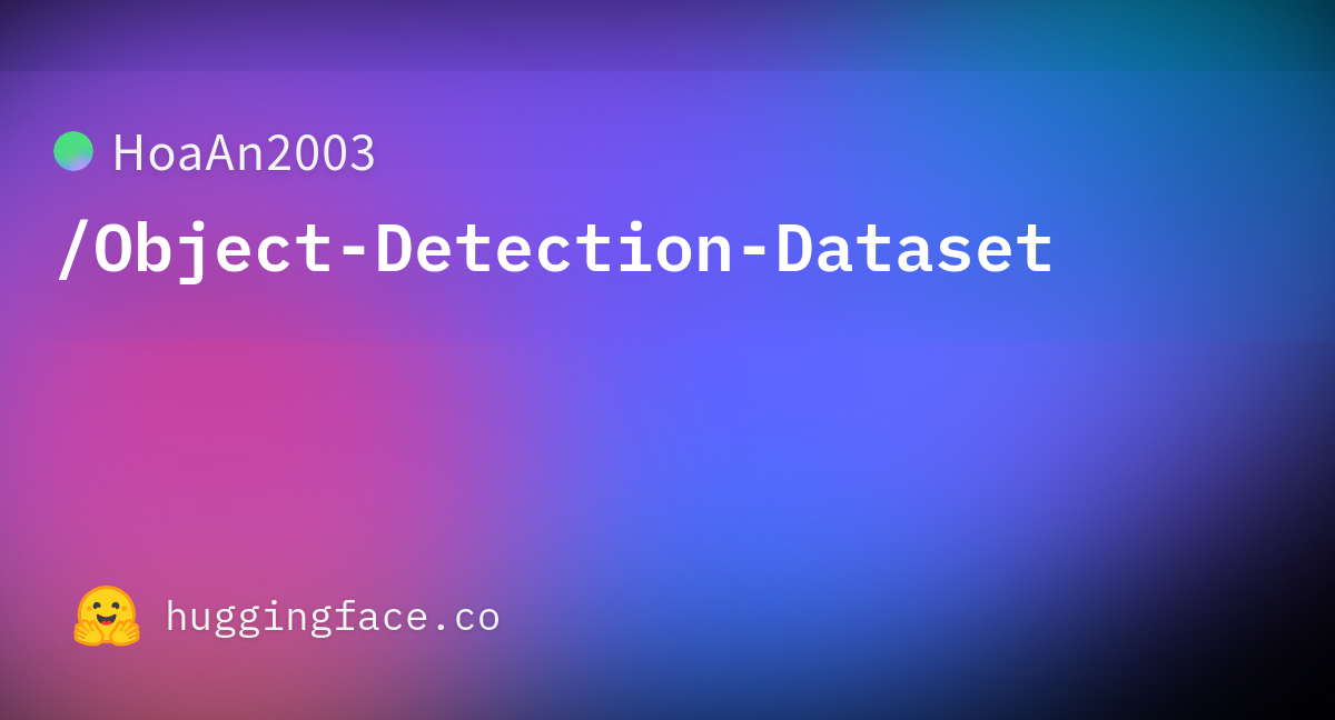 Hoaan2003object Detection Dataset · Datasets At Hugging Face