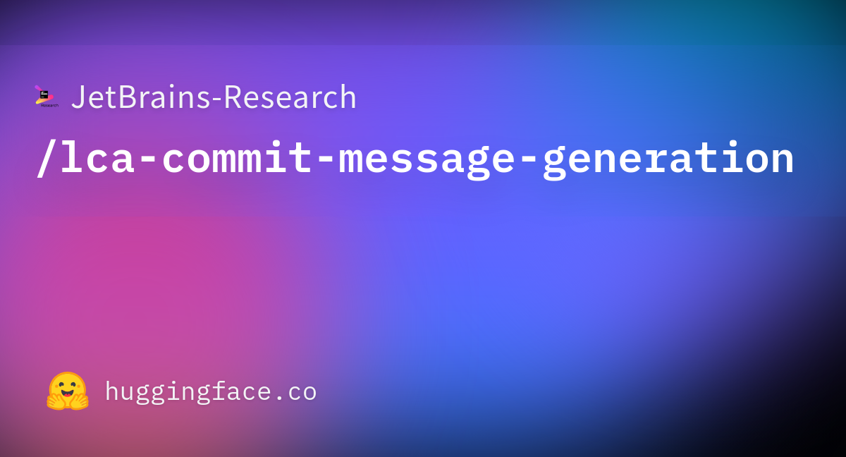 Jetbrains Research Lca Commit Message Generation · Datasets At Hugging Face