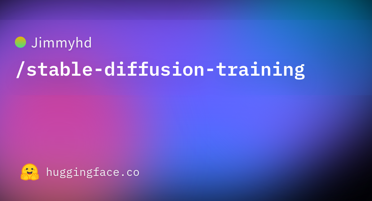 Jimmyhd/stable-diffusion-training at main Jimmyhd/stable-diffusion-training at main