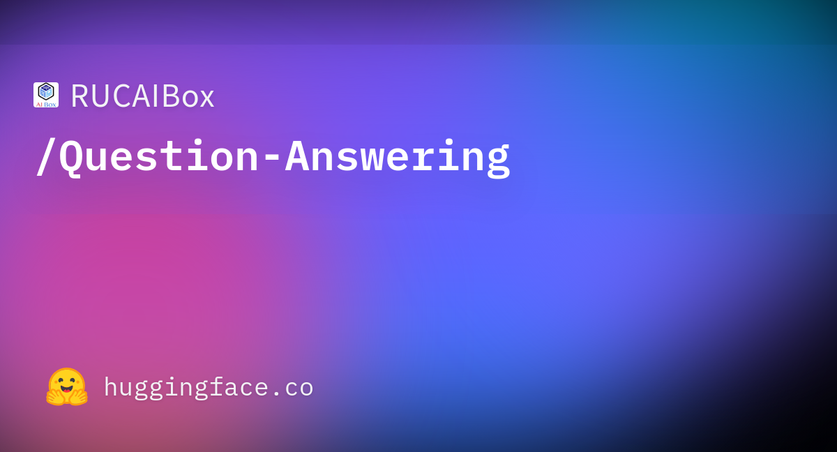 RUCAIBox/Question-Answering at main RUCAIBox/Question-Answering at main