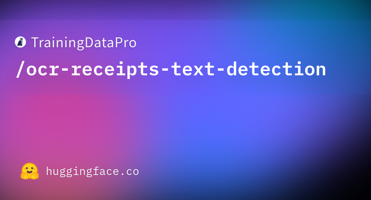Trainingdataproocr Receipts Text Detection · Datasets At Hugging Face