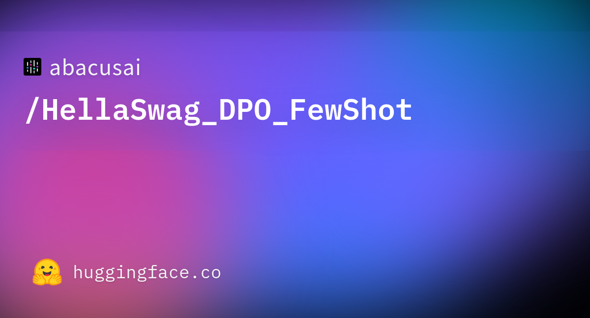 train/dataset_info.json · abacusai/HellaSwag_DPO_FewShot at main train/dataset_info.json · abacusai/HellaSwag_DPO_FewShot at main
