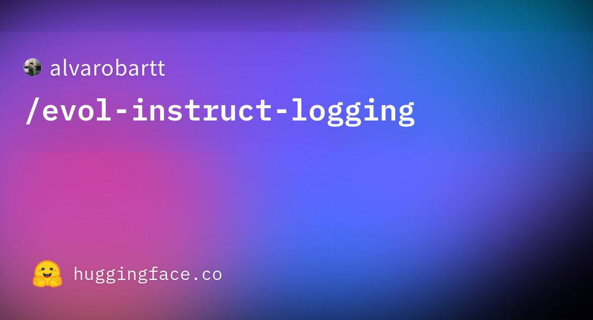 alvarobartt/evol-instruct-logging at main alvarobartt/evol-instruct-logging at main