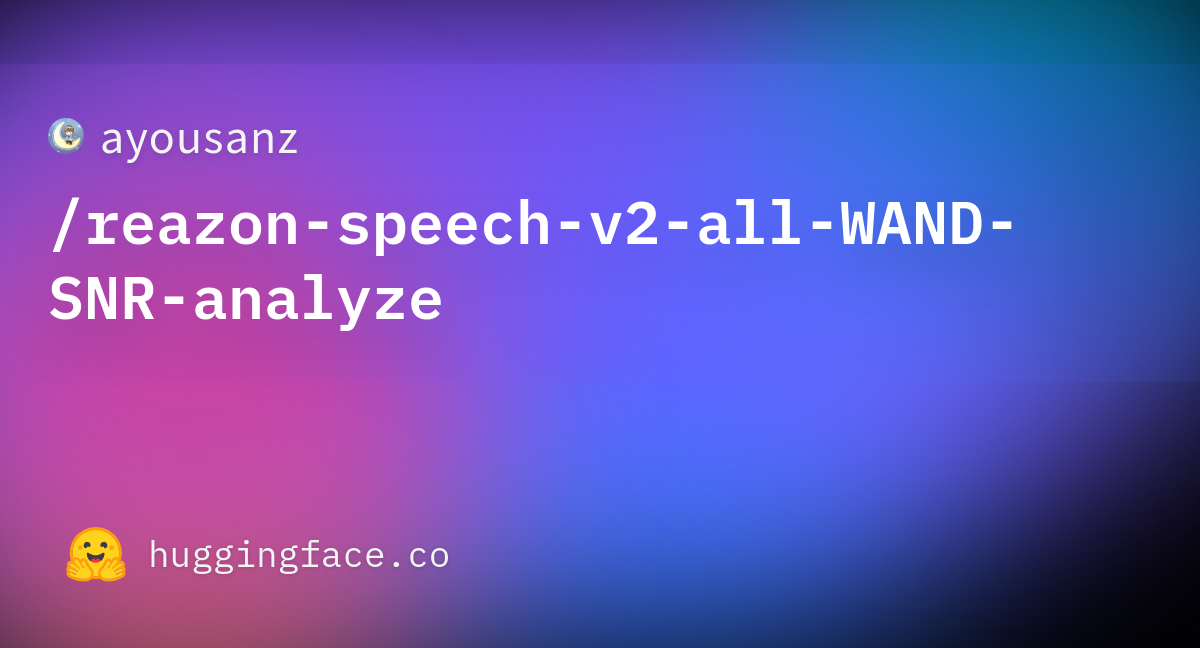 ayousanz/reazon-speech-v2-all-WAND-SNR-analyze · Datasets at Hugging Face ayousanz/reazon-speech-v2-all-WAND-SNR-analyze · Datasets at Hugging Face