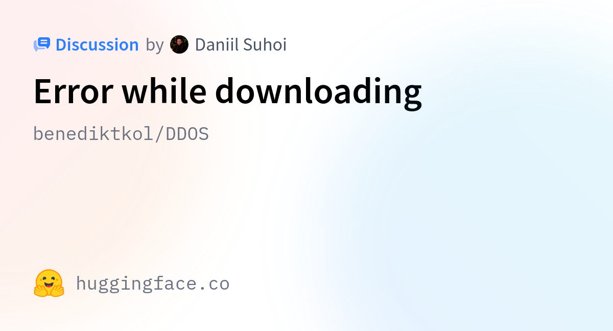 benediktkol/DDOS 路 Error while downloading benediktkol/DDOS 路 Error while downloading