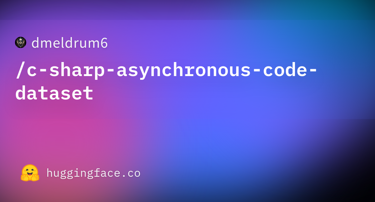 pipeline.py · dmeldrum6/c-sharp-asynchronous-code-dataset at main pipeline.py · dmeldrum6/c-sharp-asynchronous-code-dataset at main