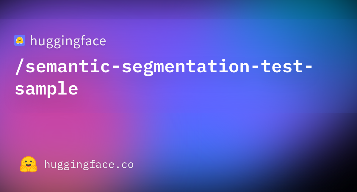 huggingface/semantic-segmentation-test-sample · Datasets at Hugging Face huggingface/semantic-segmentation-test-sample · Datasets at Hugging Face