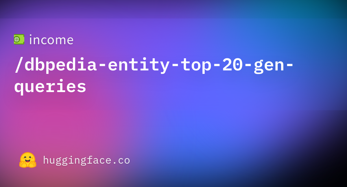 income/dbpedia-entity-top-20-gen-queries at main income/dbpedia-entity-top-20-gen-queries at main