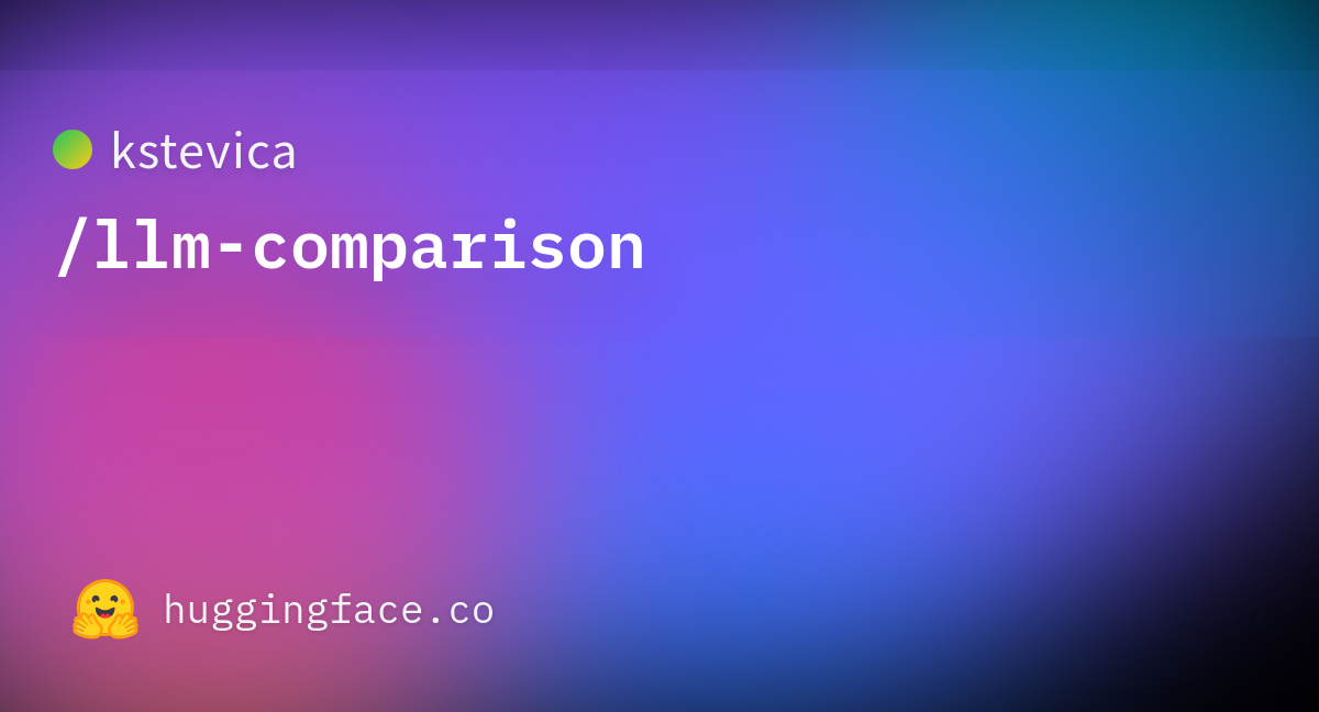 kstevica/llm-comparison · Datasets at Hugging Face kstevica/llm-comparison · Datasets at Hugging Face