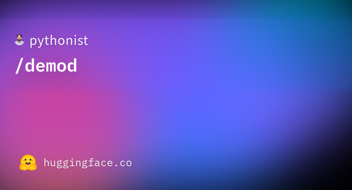 pythonist/demod · Datasets at Hugging Face pythonist/demod · Datasets at Hugging Face