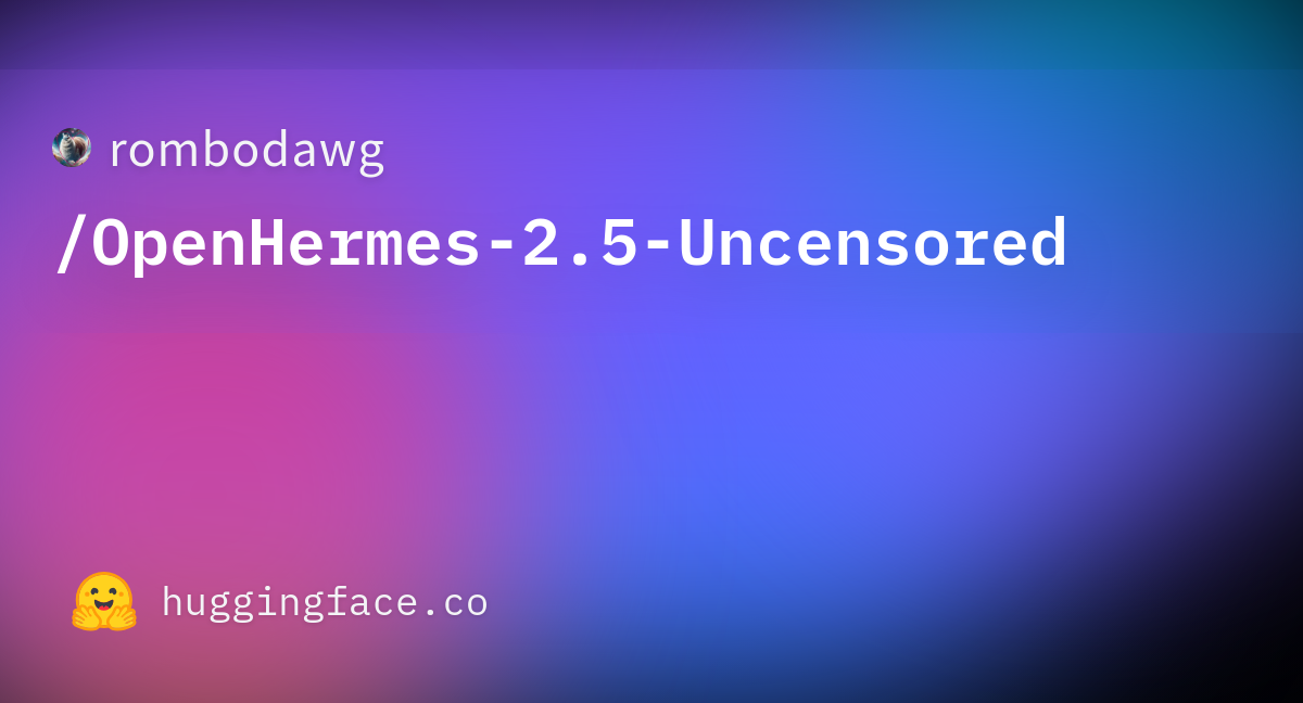 rombodawg/OpenHermes-2.5-Uncensored · Datasets at Hugging Face rombodawg/OpenHermes-2.5-Uncensored · Datasets at Hugging Face