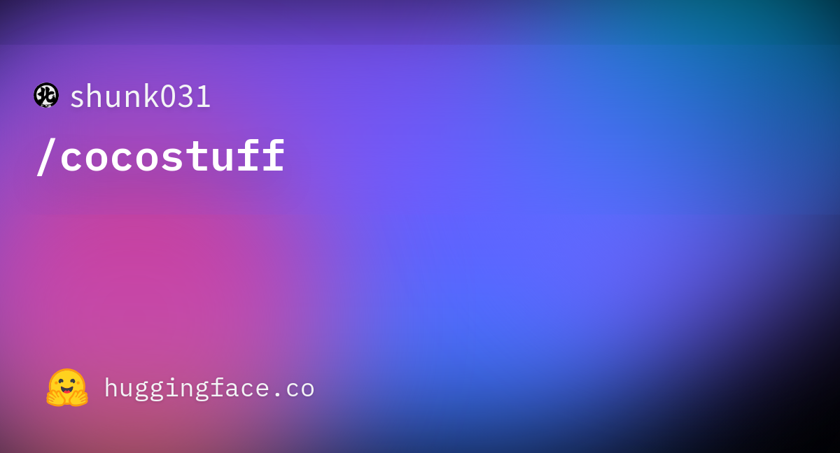 Shunk031cocostuff · Datasets At Hugging Face