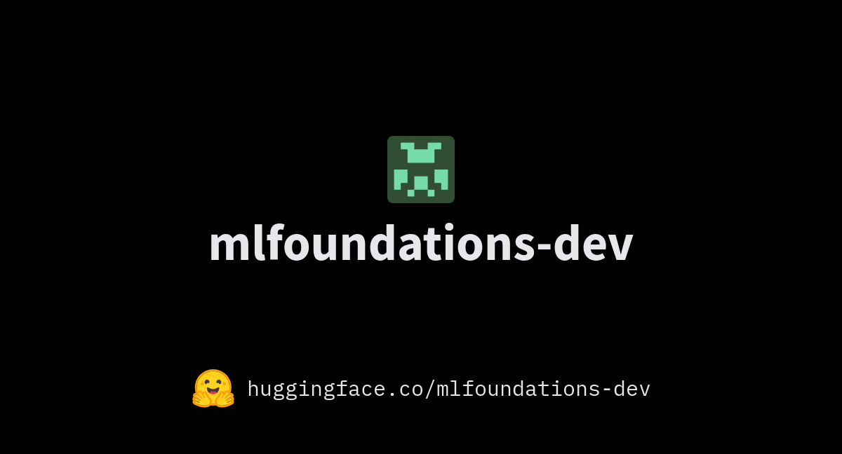 mlfoundations-dev ( ML Foundations Development) mlfoundations-dev ( ML Foundations Development)