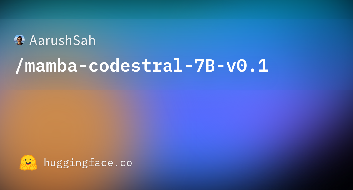 AarushSah/mamba-codestral-7B-v0.1 at main AarushSah/mamba-codestral-7B-v0.1 at main