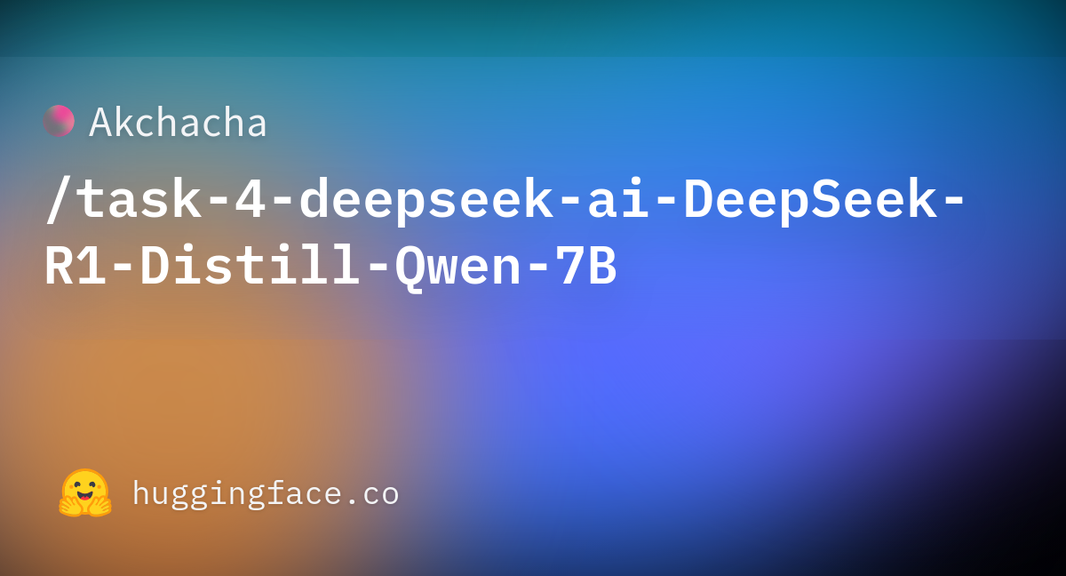 Commits · Akchacha/task-4-deepseek-ai-DeepSeek-R1-Distill-Qwen-7B Commits · Akchacha/task-4-deepseek-ai-DeepSeek-R1-Distill-Qwen-7B
