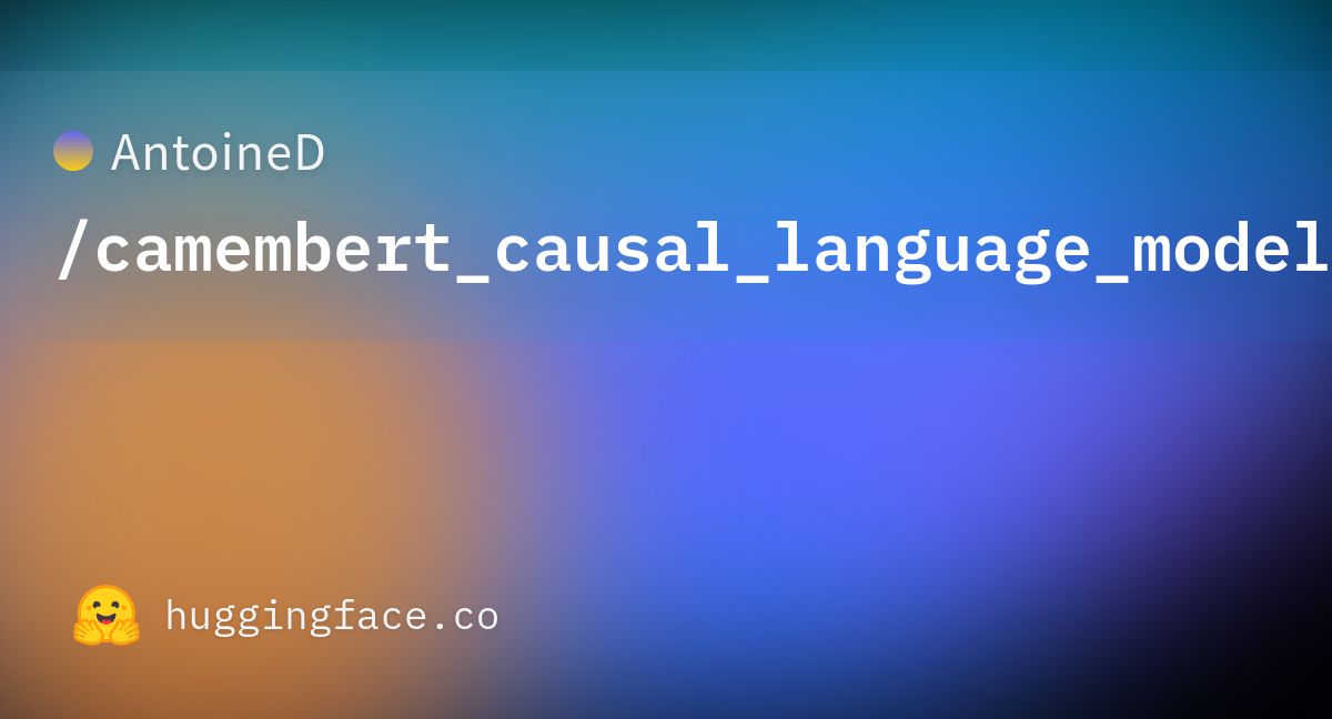 AntoineD/camembert_causal_language_modeling_tools at main AntoineD/camembert_causal_language_modeling_tools at main