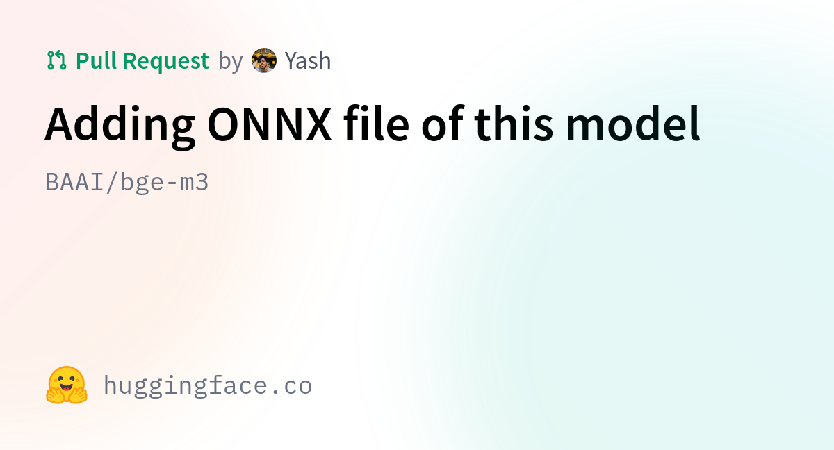 BAAI/bge-m3 · Adding ONNX file of this model BAAI/bge-m3 · Adding ONNX file of this model