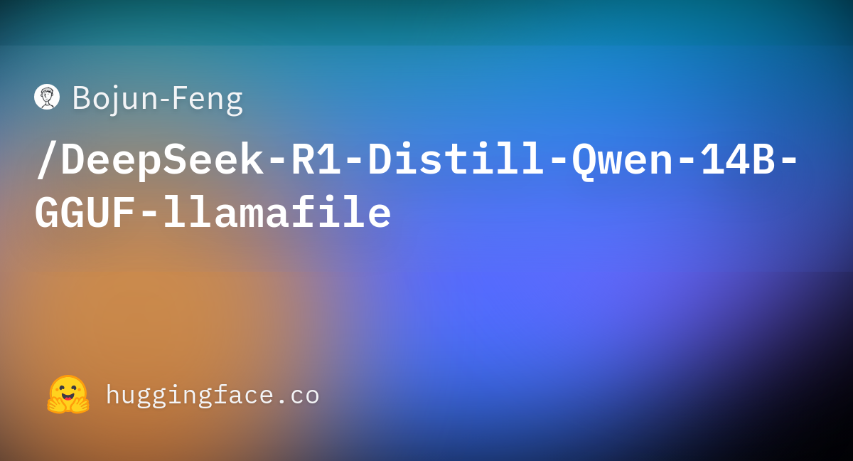 Commits · Bojun-Feng/DeepSeek-R1-Distill-Qwen-14B-GGUF-llamafile Commits · Bojun-Feng/DeepSeek-R1-Distill-Qwen-14B-GGUF-llamafile