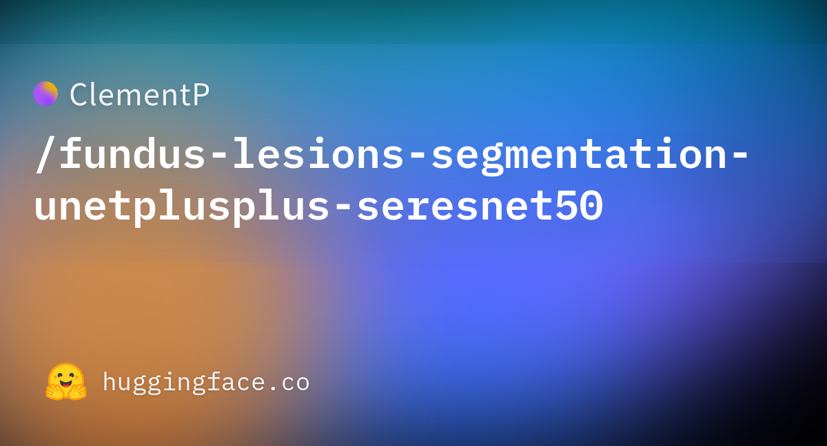 ClementP/fundus-lesions-segmentation-unetplusplus-seresnet50 · Hugging Face ClementP/fundus-lesions-segmentation-unetplusplus-seresnet50 · Hugging Face