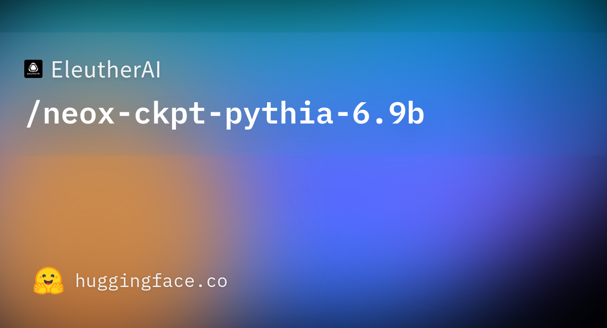 EleutherAI/neox-ckpt-pythia-6.9b · Hugging Face EleutherAI/neox-ckpt-pythia-6.9b · Hugging Face