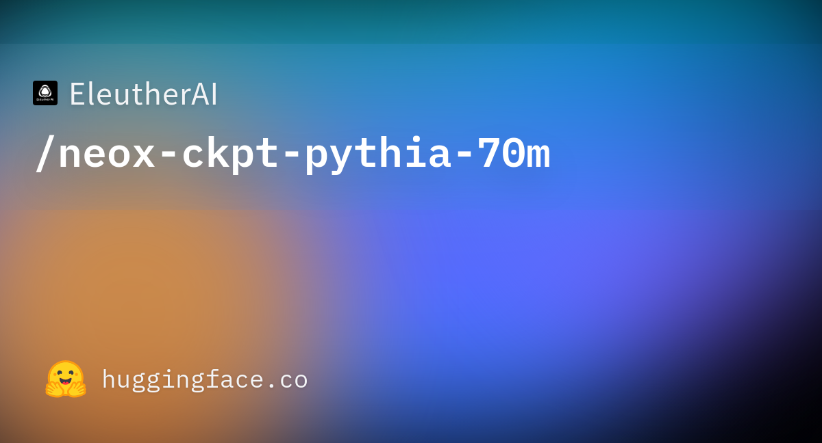 EleutherAI/neox-ckpt-pythia-70m · Hugging Face EleutherAI/neox-ckpt-pythia-70m · Hugging Face