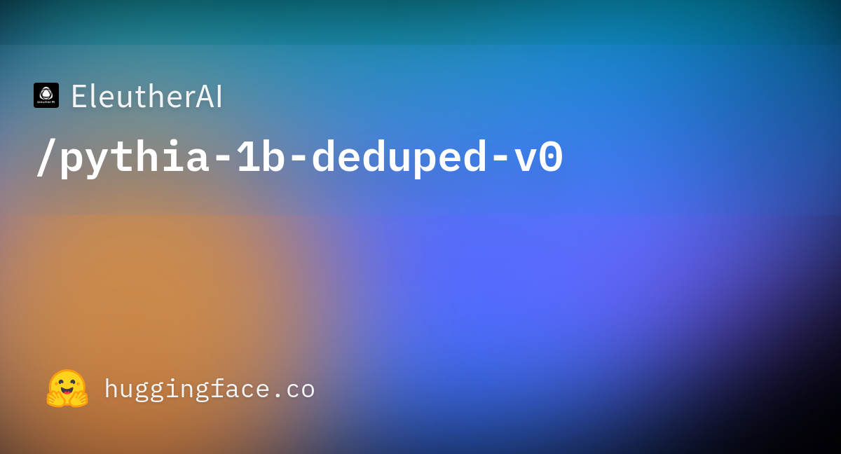 EleutherAI/pythia-1b-deduped-v0 · Hugging Face EleutherAI/pythia-1b-deduped-v0 · Hugging Face