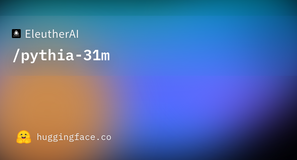 EleutherAI/pythia-31m · Hugging Face EleutherAI/pythia-31m · Hugging Face
