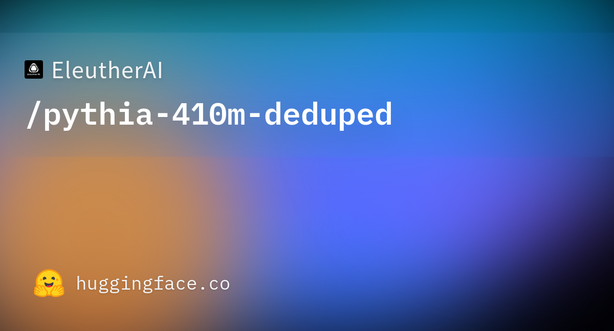 EleutherAI/pythia-410m-deduped · Hugging Face EleutherAI/pythia-410m-deduped · Hugging Face
