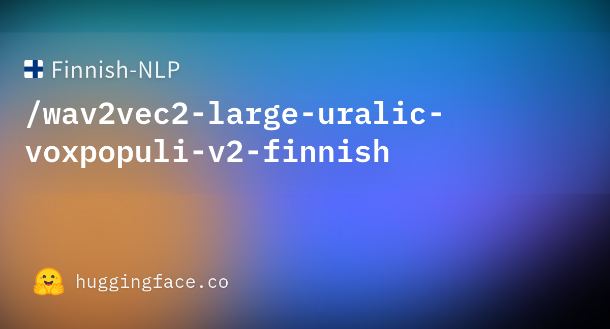 run-finnish-asr-models.ipynb · Finnish-NLP/wav2vec2-large-uralic ... run-finnish-asr-models.ipynb · Finnish-NLP/wav2vec2-large-uralic ...