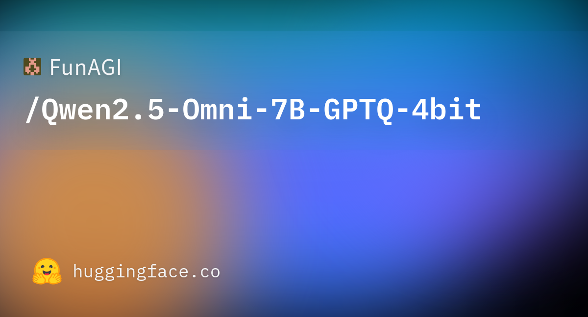 tokenizer_config.json · FunAGI/Qwen2.5-Omni-7B-GPTQ-4bit at main tokenizer_config.json · FunAGI/Qwen2.5-Omni-7B-GPTQ-4bit at main