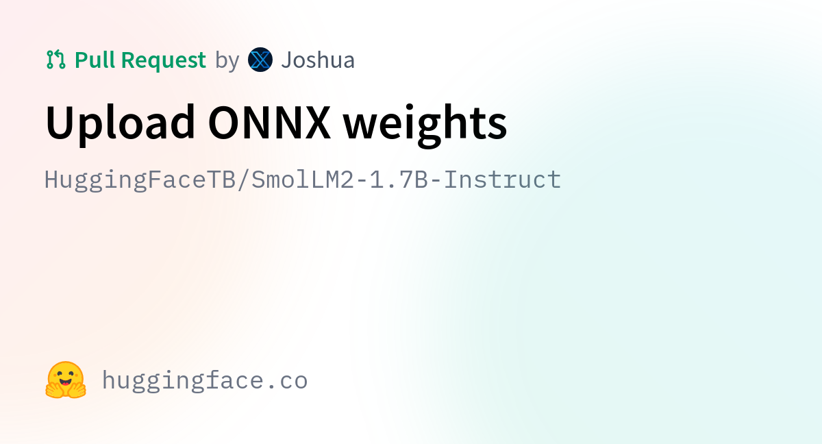 HuggingFaceTB/SmolLM2-1.7B-Instruct · Upload ONNX weights HuggingFaceTB/SmolLM2-1.7B-Instruct · Upload ONNX weights