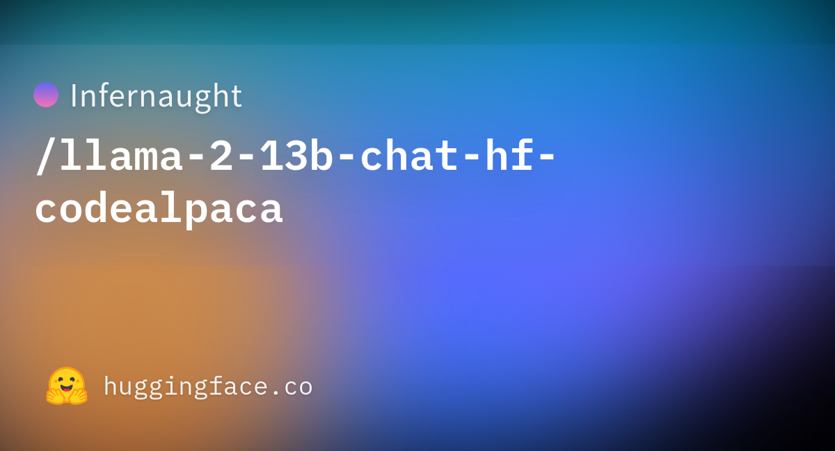 Infernaught/llama-2-13b-chat-hf-codealpaca at main Infernaught/llama-2-13b-chat-hf-codealpaca at main
