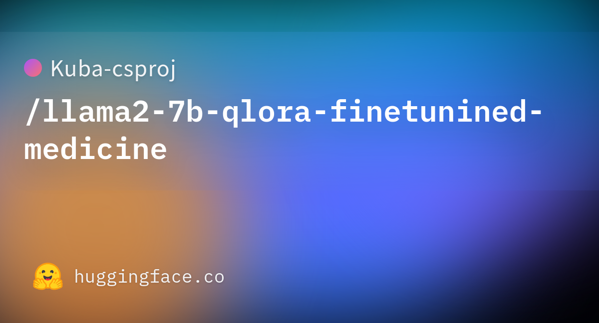 JPhantom/llama2-7b-qlora-finetunined-medicine · Hugging Face JPhantom/llama2-7b-qlora-finetunined-medicine · Hugging Face