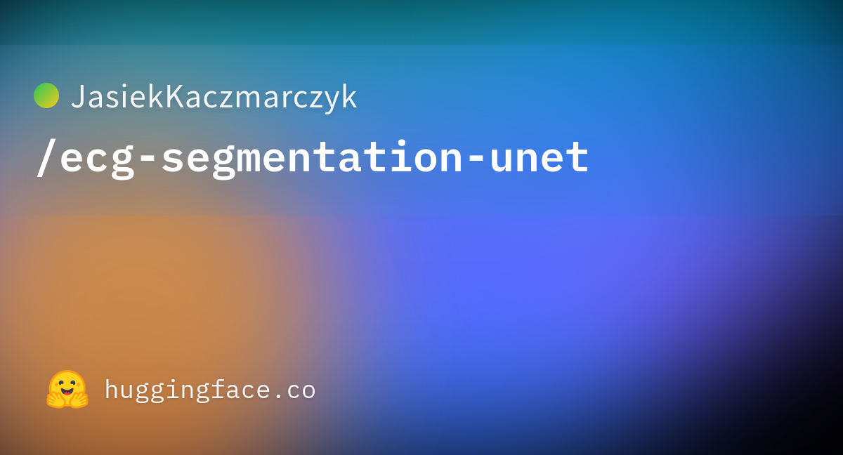JasiekKaczmarczyk/ecg-segmentation-unet · Hugging Face JasiekKaczmarczyk/ecg-segmentation-unet · Hugging Face