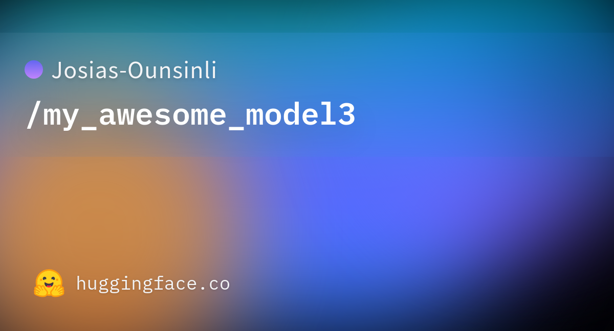 Josias-Ounsinli/my_awesome_model3 · Hugging Face Josias-Ounsinli/my_awesome_model3 · Hugging Face