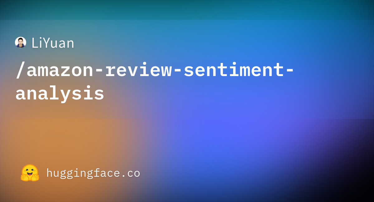 LiYuan/amazon-review-sentiment-analysis at main LiYuan/amazon-review-sentiment-analysis at main