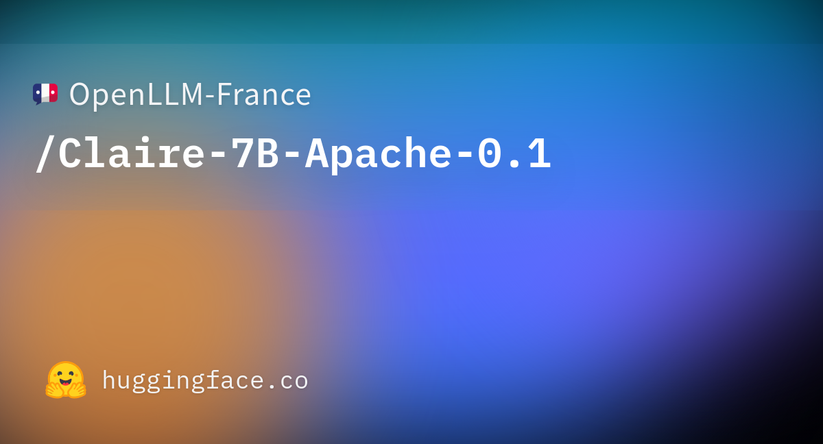 Commits · OpenLLM-France/Claire-7B-Apache-0.1 Commits · OpenLLM-France/Claire-7B-Apache-0.1
