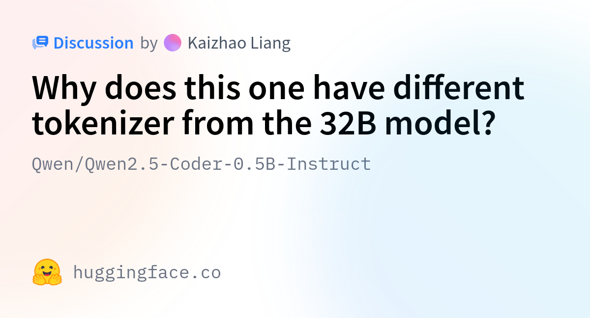 Qwen/Qwen2.5-Coder-0.5B-Instruct · Why does this one have different ... Qwen/Qwen2.5-Coder-0.5B-Instruct · Why does this one have different ...