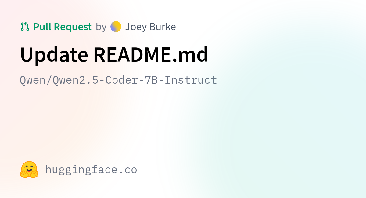 Qwen/Qwen2.5-Coder-7B-Instruct · Update README.md Qwen/Qwen2.5-Coder-7B-Instruct · Update README.md