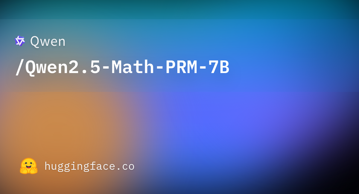 README.md · Qwen/Qwen2.5-Math-PRM-7B at main README.md · Qwen/Qwen2.5-Math-PRM-7B at main