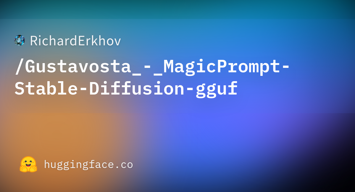 RichardErkhov/Gustavosta_-_MagicPrompt-Stable-Diffusion-gguf · Discussions RichardErkhov/Gustavosta_-_MagicPrompt-Stable-Diffusion-gguf · Discussions